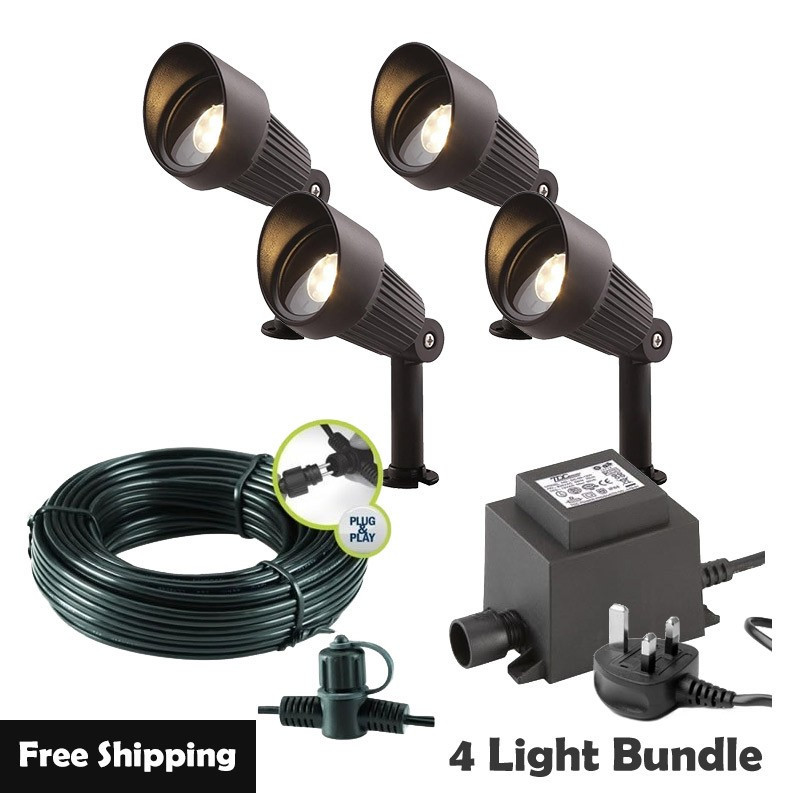Techmar Focus Spotlight Kit - 12V Plug & Play Garden Lights